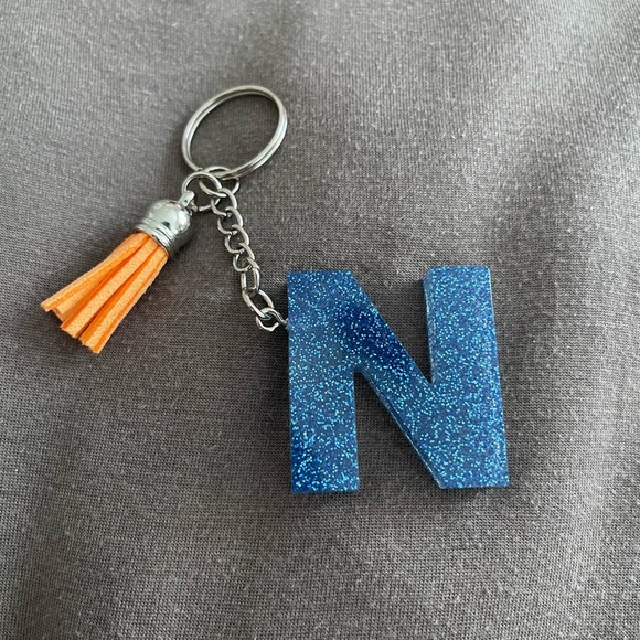 Hand Crafted | Accessories | Handmade Letter N Keychain | Poshmark